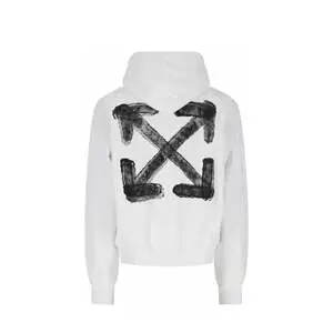 Off-White Hooded Sweatshirt - White
