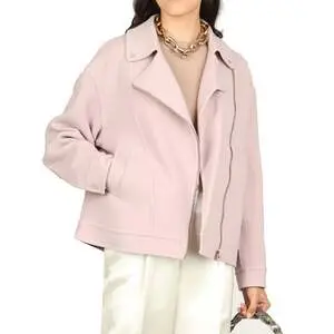 Herno Wool Biker Jacket - Pink