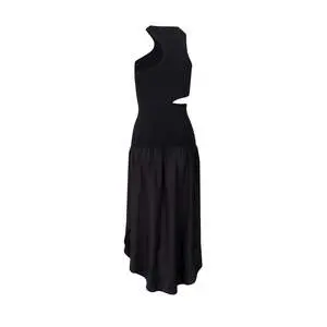 Stella McCartney Silk Cut-out Maxi Dress - Black