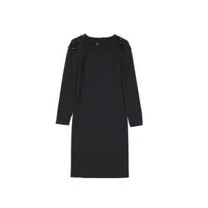 Alberta Ferretti Wool Blend Dress - Black