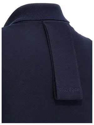 COURREGES Piqué Polo Dress - Blue