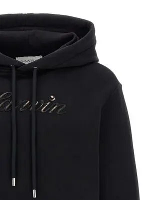 LANVIN Logo Hoodie - Black
