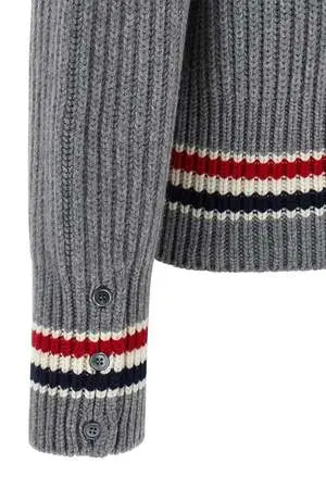 Thom Browne Rwb Tape Cardigan