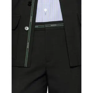 Gucci Grey Trousers Regular & Straight-leg Trousers