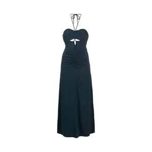 SELF-PORTRAIT Cut-out Ruched Maxi Dress