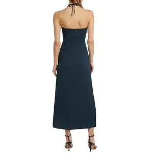 SELF-PORTRAIT Cut-out Ruched Maxi Dress