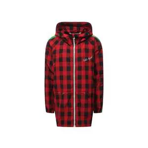 Palm Angels Checkered Windbreaker Jacket