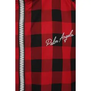 Palm Angels Checkered Windbreaker Jacket