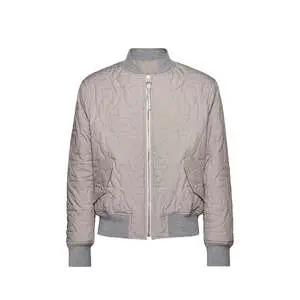 FERRAGAMO Quilted Bomber Jacket - Gray