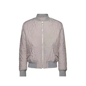 FERRAGAMO Quilted Bomber Jacket - Gray