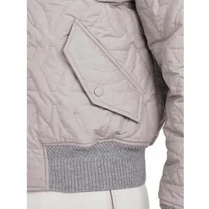 FERRAGAMO Quilted Bomber Jacket - Gray