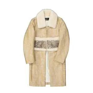Dsquared2 Crystal-embellished Coat - Cream