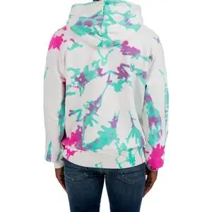 Amiri Logo Tie-dye Hoodie Sweatshirt - White
