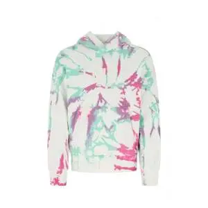 Amiri Logo Tie-dye Hoodie Sweatshirt - White
