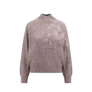 Brunello Cucinelli T-neck Knit - Cream
