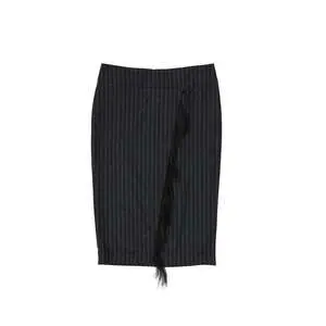 Brunello Cucinelli Wool Striped Skirt