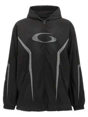 Balenciaga Tracksuit Loop Sports Icon Ampia' Jacket - Black