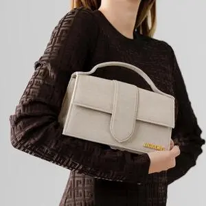 Jacquemus Le Grand Bambino Shoulder Bag - Gray