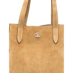 Valentino Garavani Suede Tote Bag - Cream