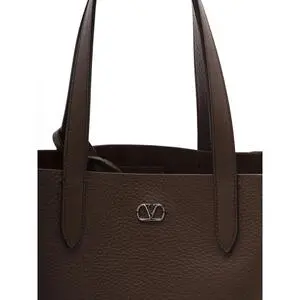 Valentino Garavani Calf Leather Tote - Brown