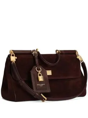 Dolce & Gabbana Suede Handbag - Red