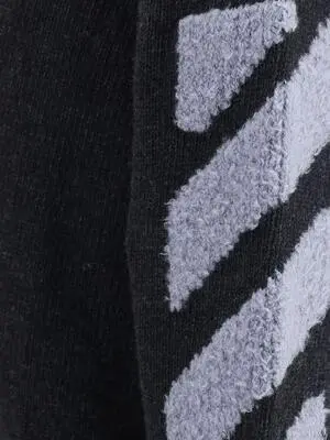 Off-White Diag Fuzzy Knit Crewneck - Gray