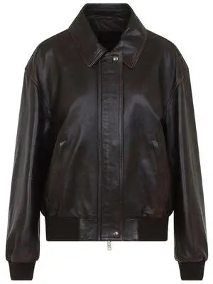 Prada Leather Jacket - Brown