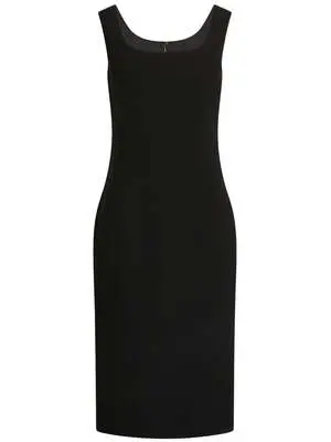 Dolce & Gabbana Wool Sheath Dress - Black