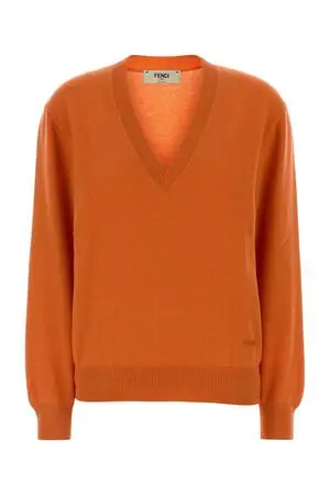 Fendi Stretch Cashmere Sweater - Orange