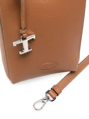 TOD'S Micro Handbag With T-pendant - Brown