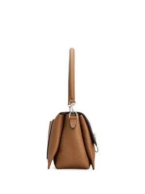 TOD'S T Timeless Small Leather Flap Bag - Brown