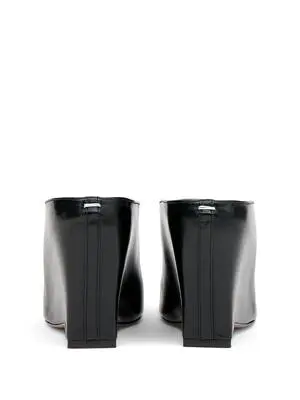MAISON MARGIELA Sculptural Wedge Mules - Black