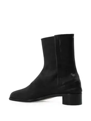 MAISON MARGIELA Leather Tabi Ankle Boot - Black