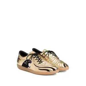 Valentino Garavani Laminated Nappa Leather Low Top Sneakers