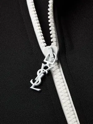 Saint Laurent Cassandre Jersey Track Jacket