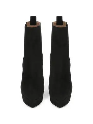 GIANVITO ROSSI Riccas Suede Platform Booties