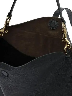 Etro Leather Shoulder Bag - Black