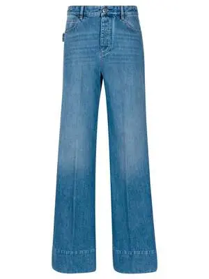 Bottega Veneta Jeans Vintage Indigo Gamba Ampia - Blue