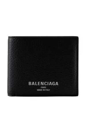 Balenciaga Credit Folded Wallet - Black