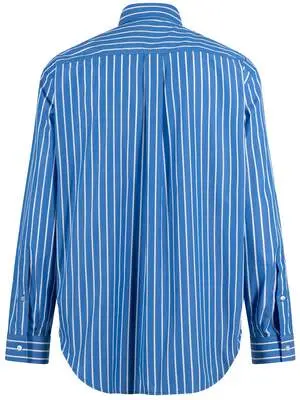 Balenciaga Regular Fit Striped Cotton Shirt