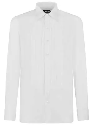 TOM FORD Cocktail Voile Slim Fit Evening Shirt - White