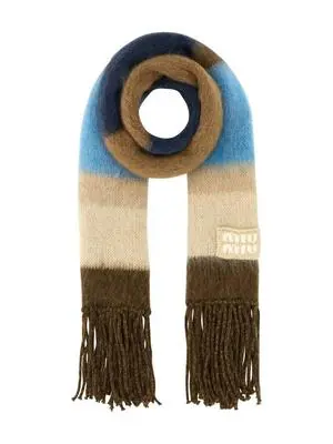 Miu Miu Wool Scarf With Fringes