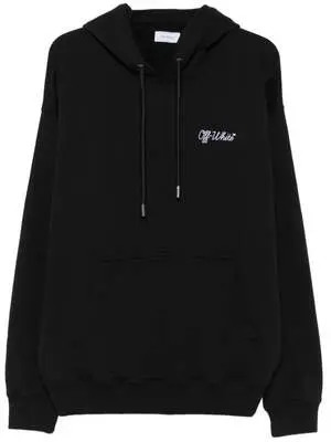Off-White Script Logo Skate Hoodie - Black