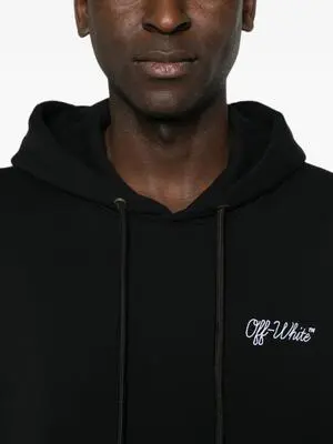 Off-White Script Logo Skate Hoodie - Black