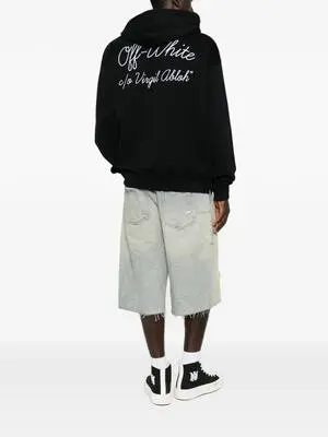 Off-White Script Logo Skate Hoodie - Black