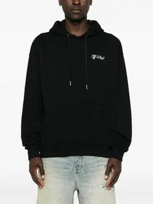 Off-White Script Logo Skate Hoodie - Black