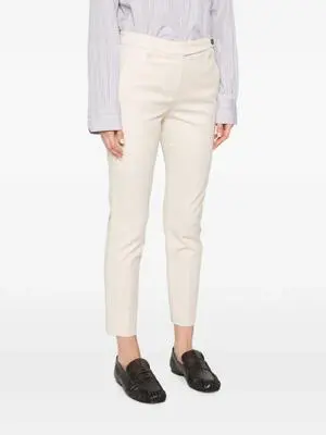 Brunello Cucinelli Cotton Trousers - White