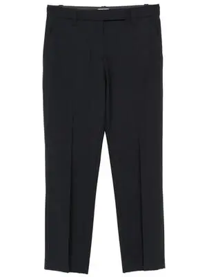 Brunello Cucinelli Pressed-crease Wool Trousers - Blue