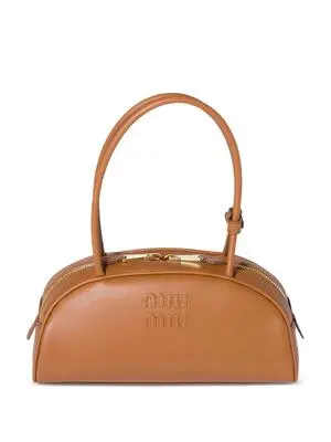 Miu Miu Beau Softy Medium Leather Bag - Brown