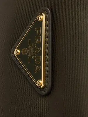 Prada Explore Small Re-nylon And Leather Bag - Green
